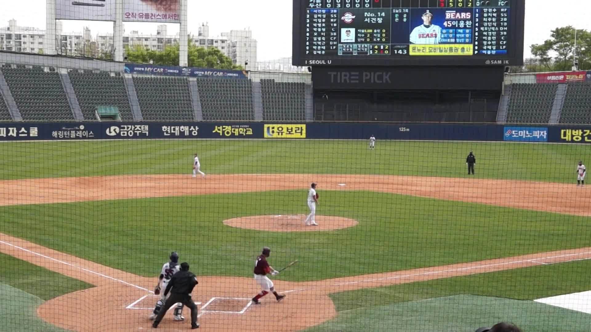 South Korean Baseball Returns In Empty Stadiums With