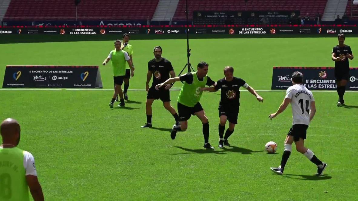 Spain Former Footballers And Famous Actors Play Charity Match To Raise