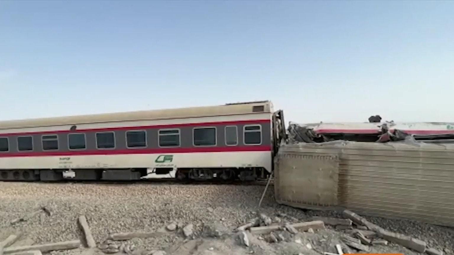 Iran: 21 killed, dozens injured after passenger train partially derails ...